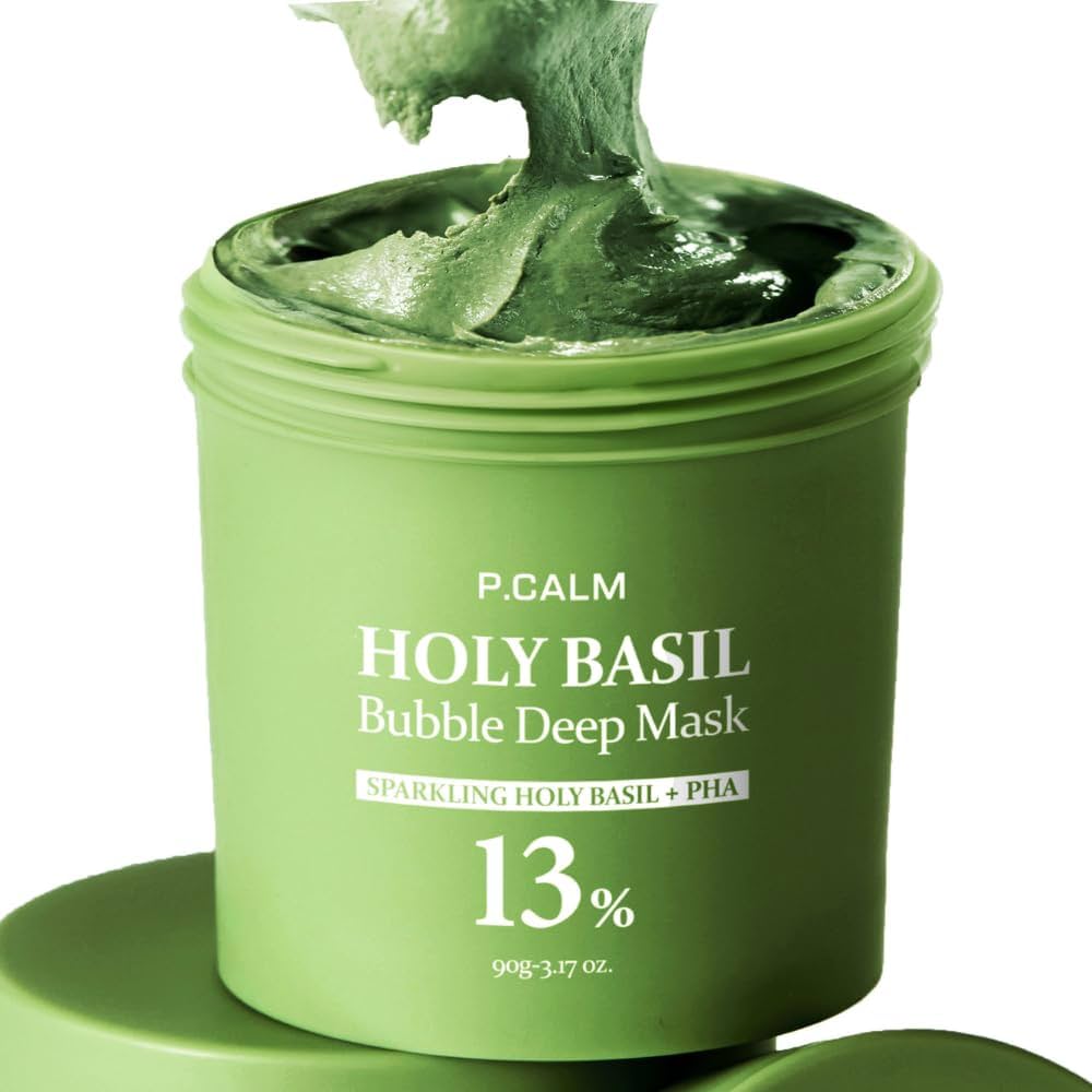 P.CALM Holy Basil Bubble Deep Mask – Yasmine Beauty Bar